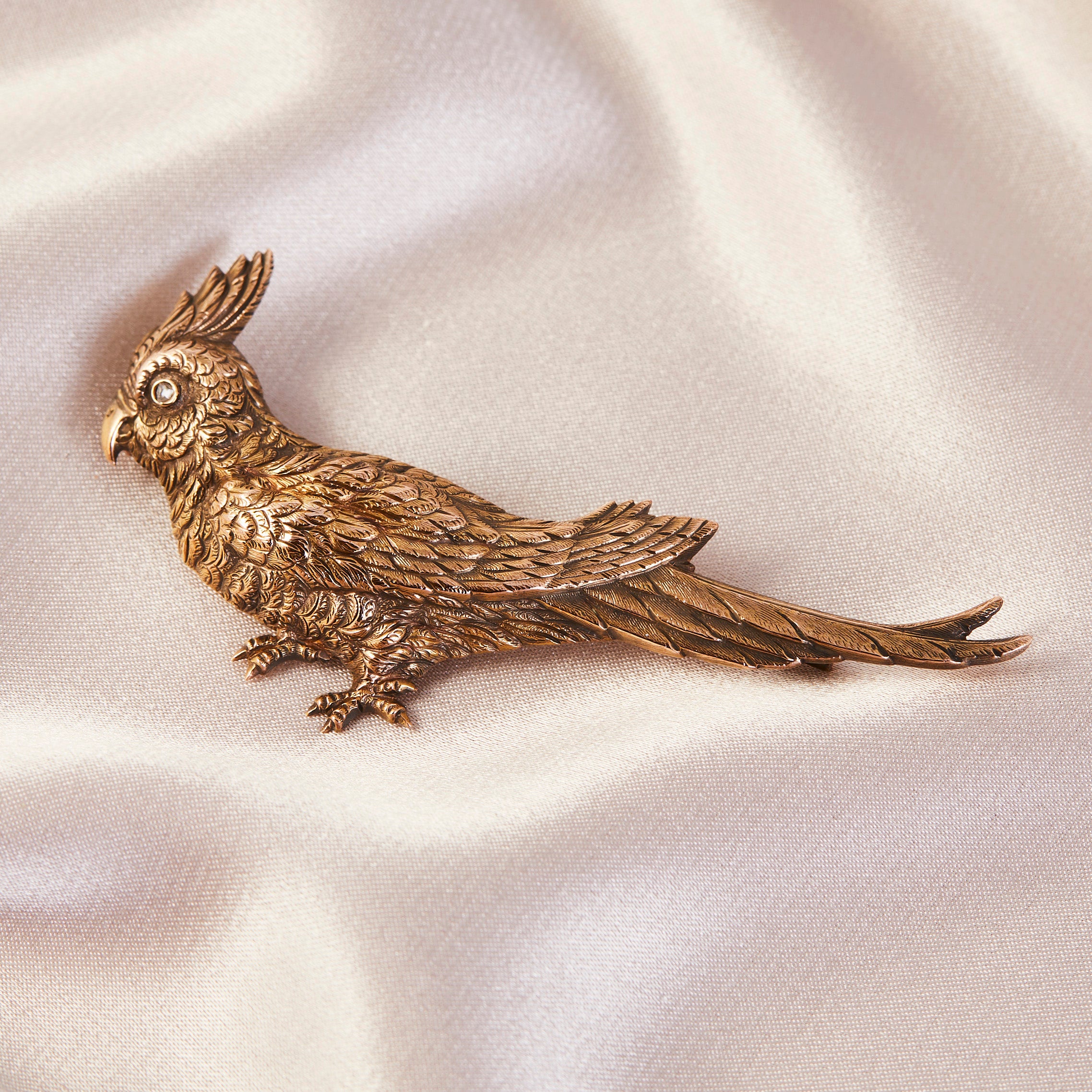 An Antique 15ct Yellow Gold Parrot Brooch – frenchjewelbox